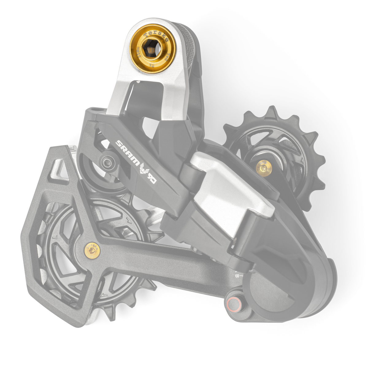 Upgrade to Gold Titanium Full Mount Bolt for SRAM Transmission | Terske